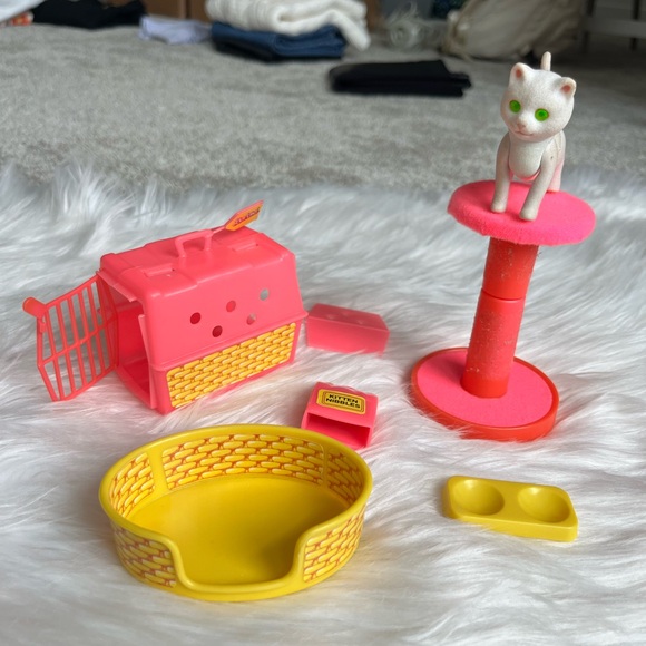 Barbie | Toys | Vintage 982 Barbie Fluff Cuddly Kitten Cat Set | Poshmark
